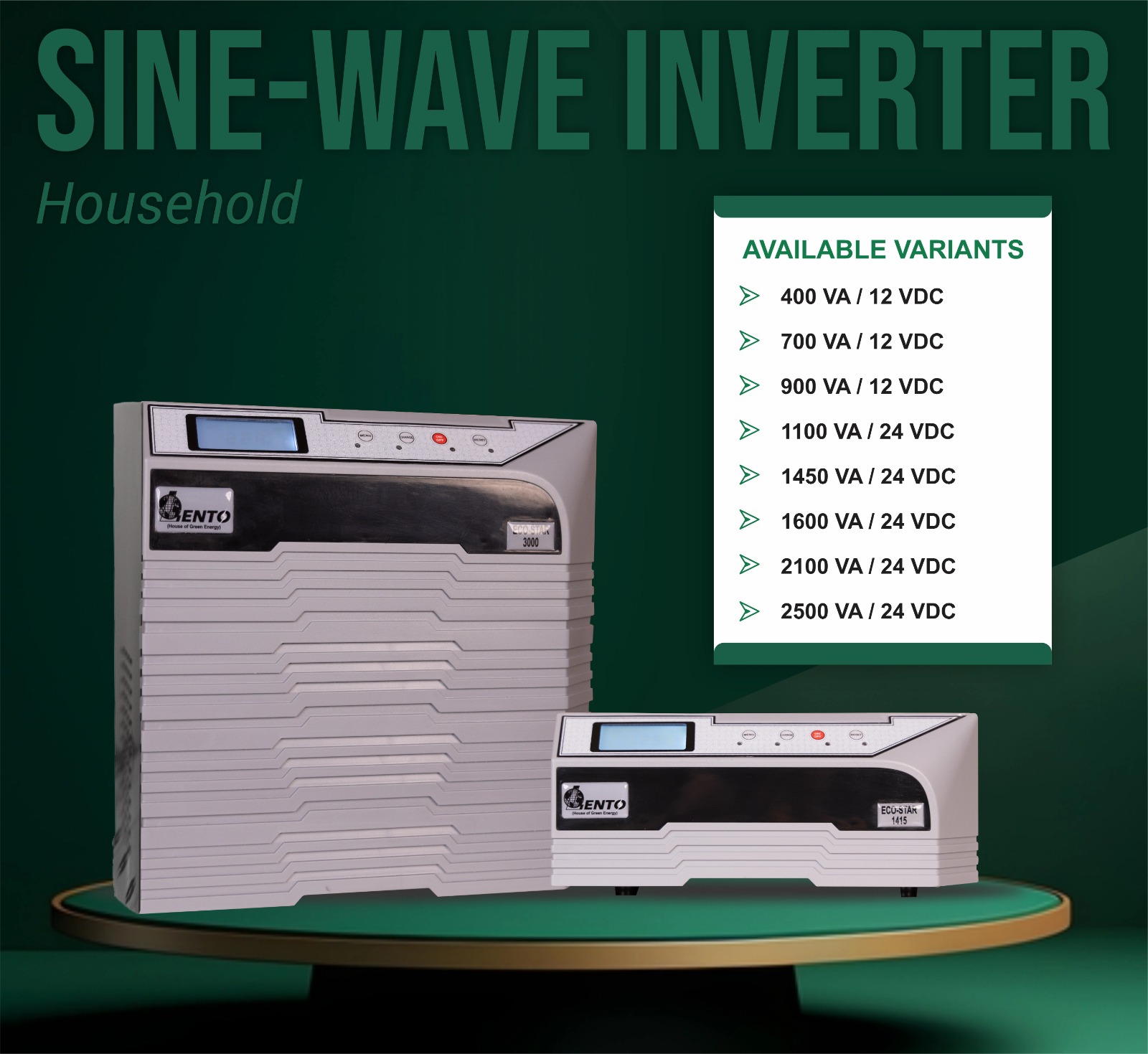 Sine Wave Inverter – Household | Sinewave Inverters by Lento India
